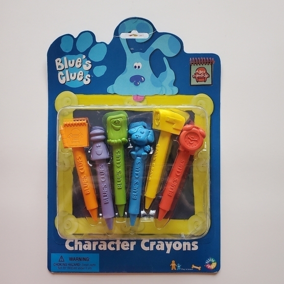 Nickelodeon | Art | Blues Clues Character Crayons New 998 Vintage Steve ...